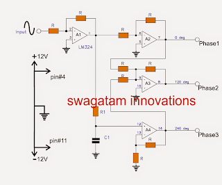 Three Phase Signal Generator Circuit from a Single Phase Source ...