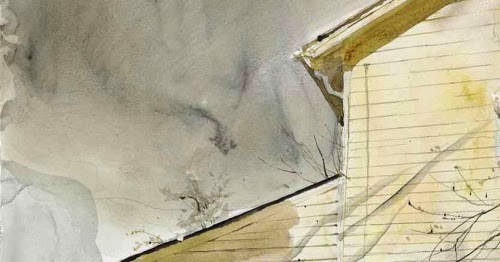 Content in a Cottage: Andrew Wyeth Watercolor of a Cottage