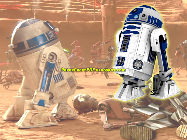 R2-D2 Star Wars Droid Papercraft - Download PAPERCRAFT Templates