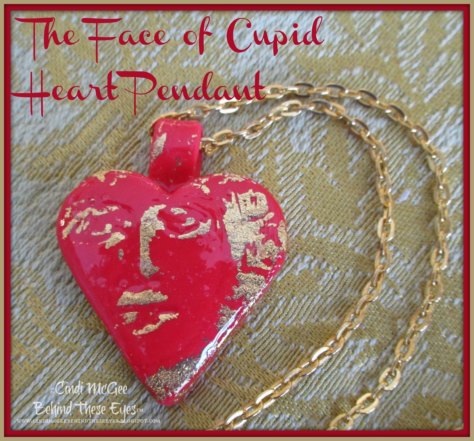 The Face of Cupid Heart Pendant