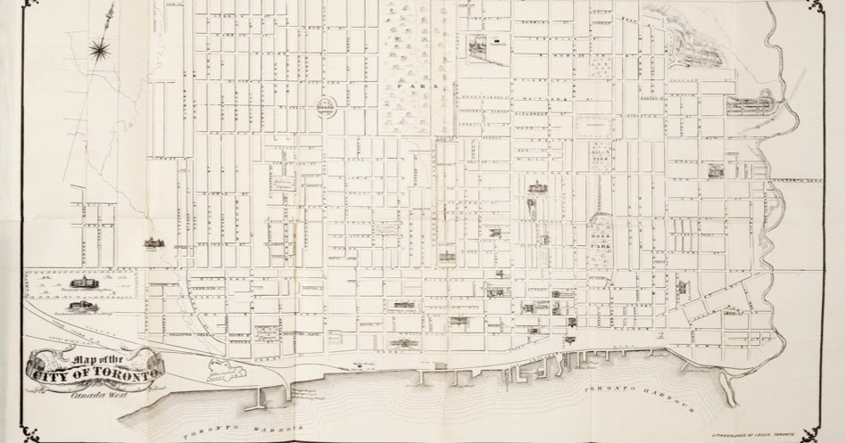 Fort York and Garrison Common Maps: 1858 Ellis: Map of the City of ...