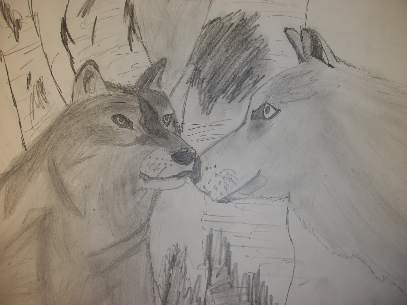 we heart art: graphite animal drawings