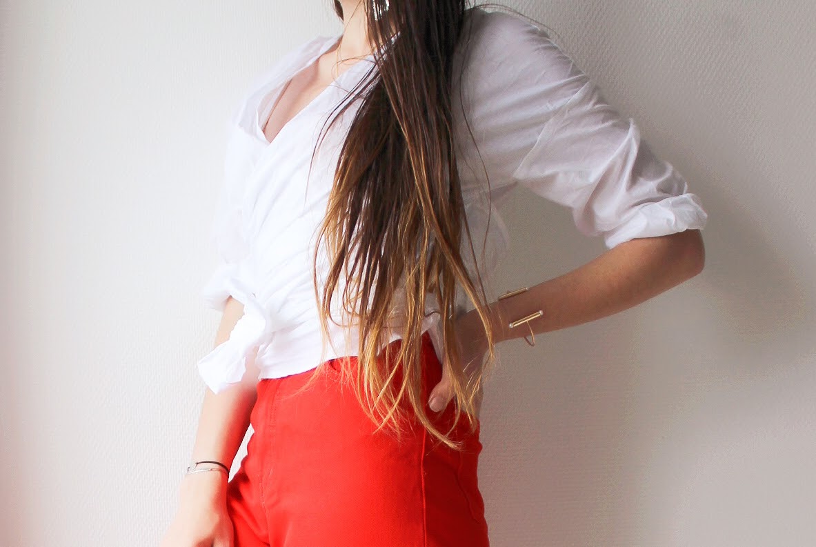 Le Jean Rouge Old School Monki ~ Charly Modeuse À Paris