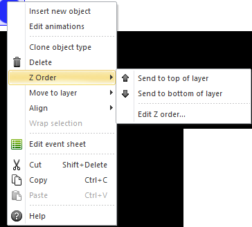 Construct 2: Z Order
