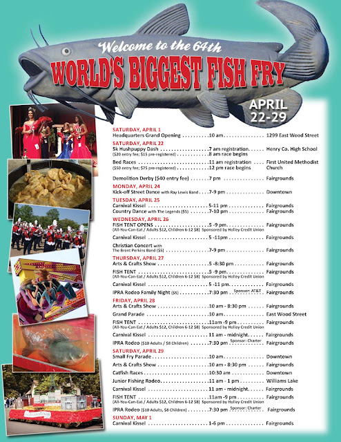 Paris Landing Tourism League: World's Biggest Fish Fry 2017 Schedule of ...