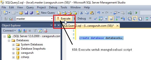Pengenalan SQL SERVER Cara Membuat Database dan Table - Blog Mas Guruh ...