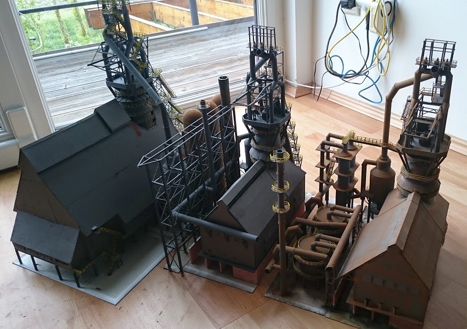 Custom N scale Steel mill | Model Train Forum