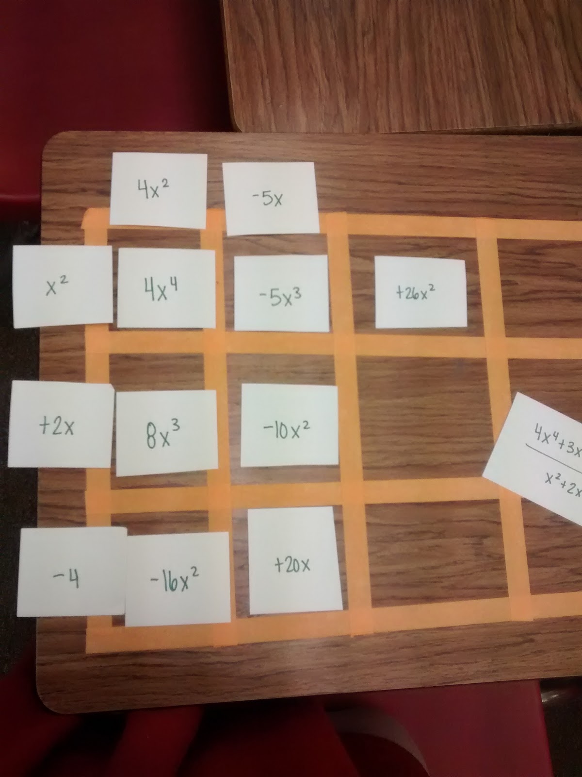 Math Love Dividing Polynomials Using The Box Method Math Love Dividing Polynomials Using The Box Method