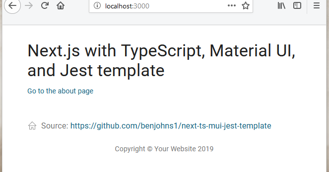 Next.js with TypeScript, Material UI, and Jest