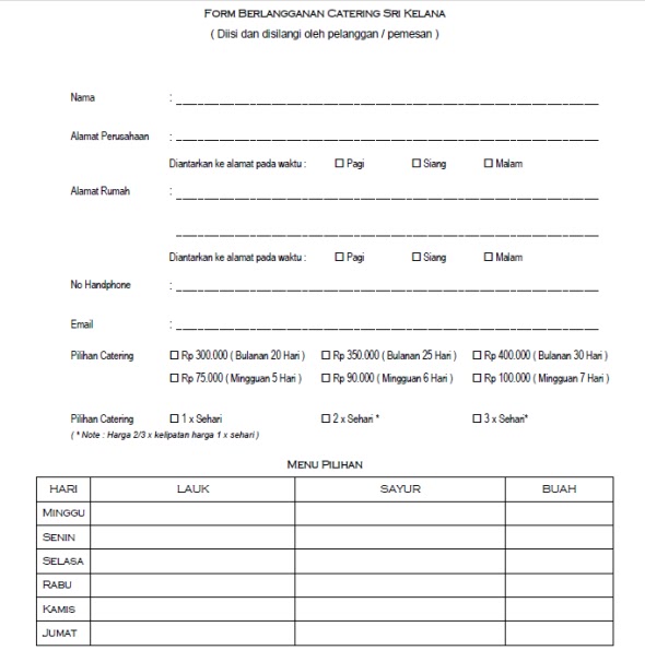 Gerai Sri Kelana: Catering