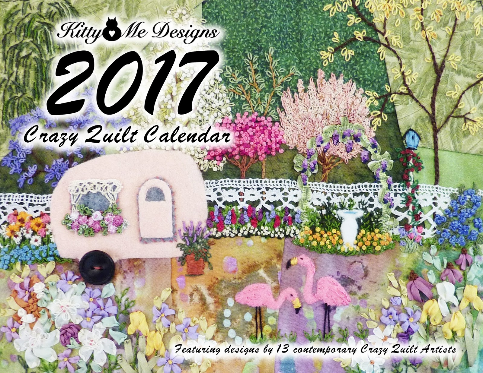 Kitty And Me Designs: 2017 Crazy Quilt Calendar Winners