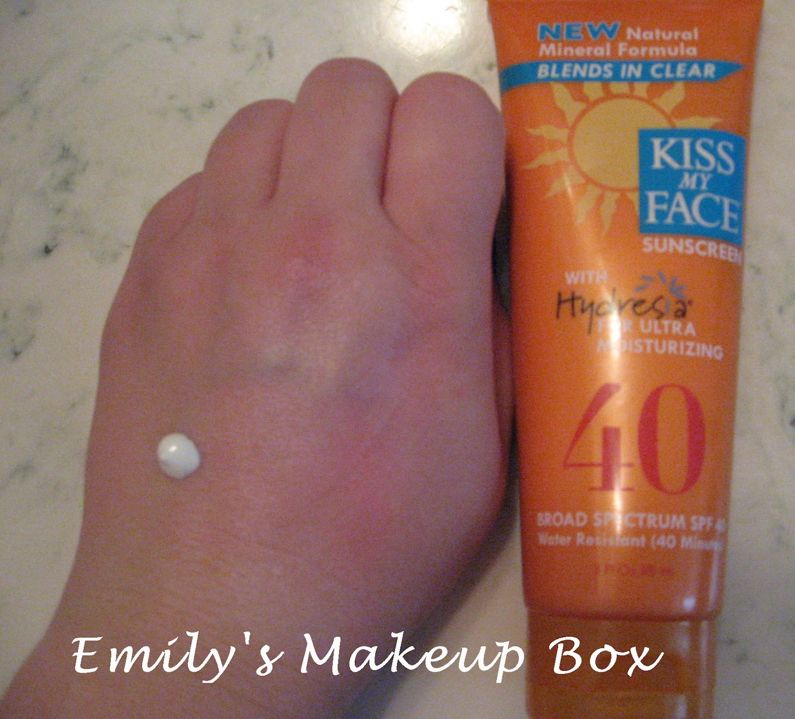 Emily's Makeup Box: Sunday Sunblock: Kiss My Face Natural Mineral ...