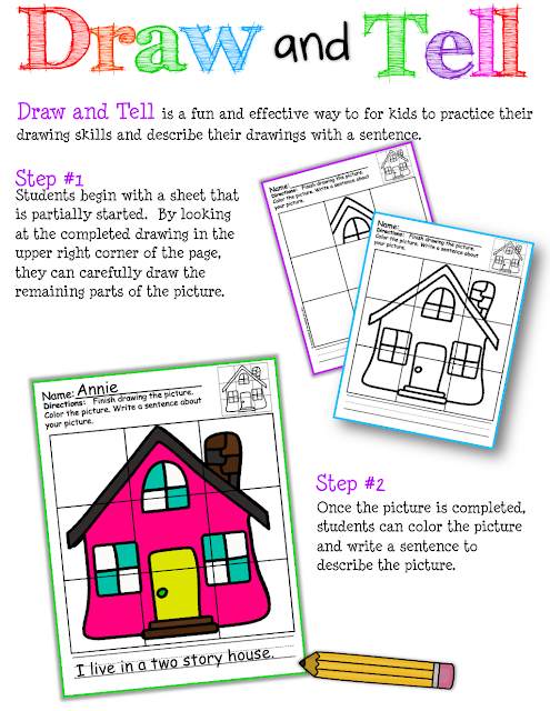 Freebielicious: Draw and Tell FREEBIE!