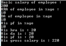 ALLTYPECODING: How Do I calculating HRA, DA, PF, gross salary of an ...