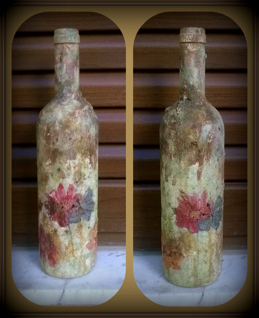 lila365idees: "ΣΚΟΥΡΙΑΣΜΕΝΟ" ΜΠΟΥΚΑΛΙ ("RUSTY" BOTTLE)