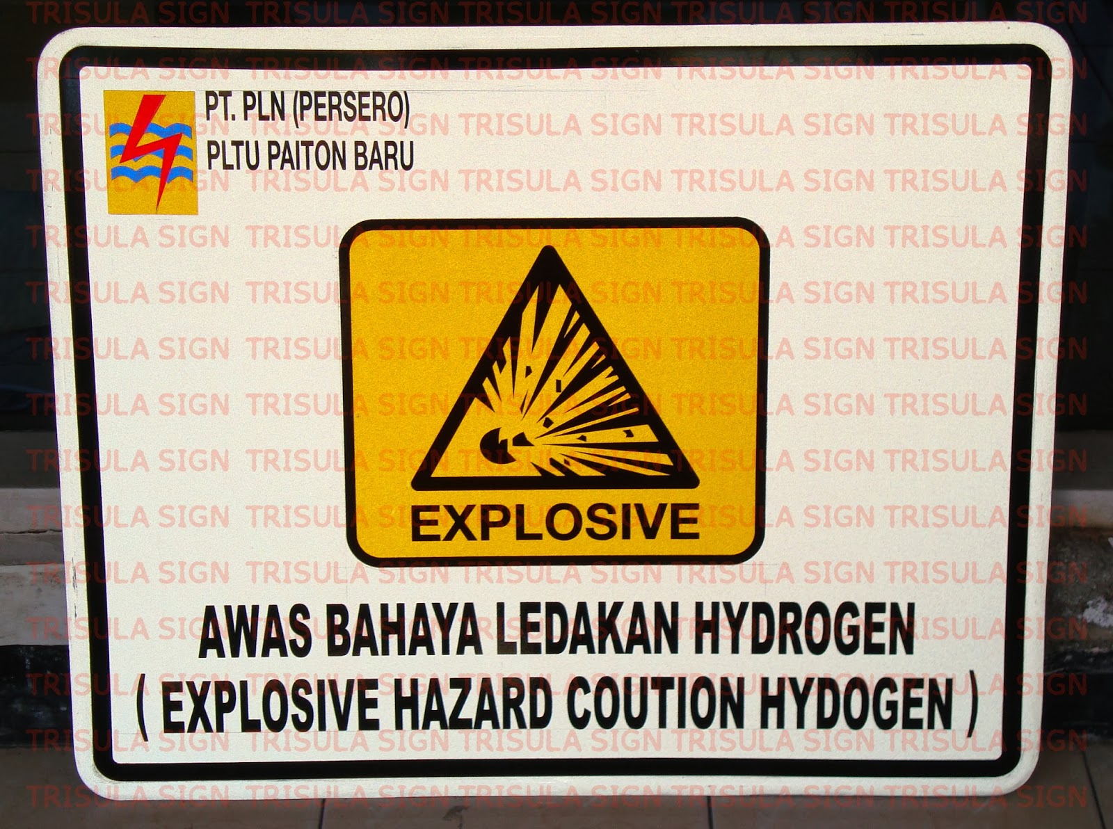 Rambu Bahaya Ledakan Hydrogen ~ Jual Rambu, Safety Sign