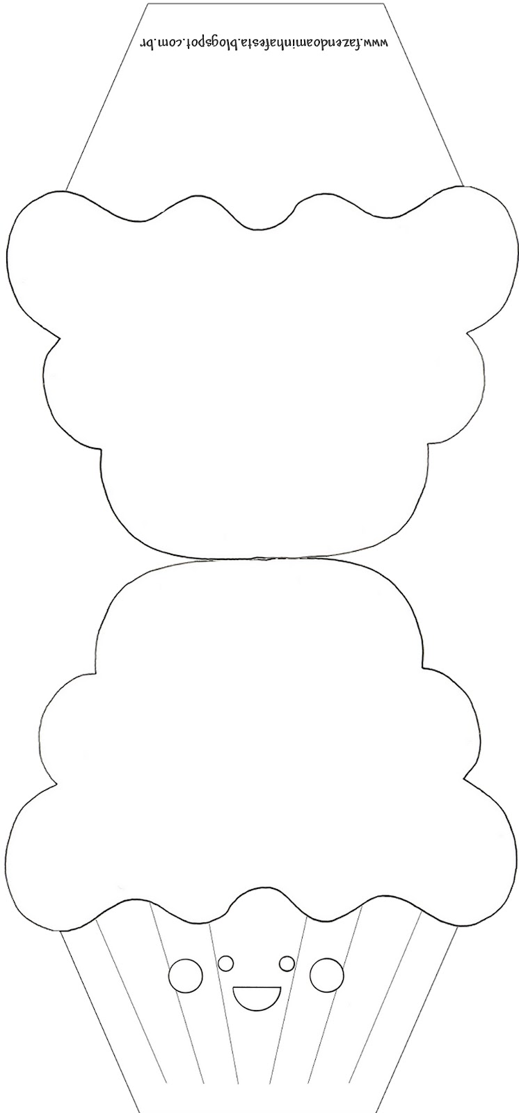 Molde de cupcake para imprimir - Imagui