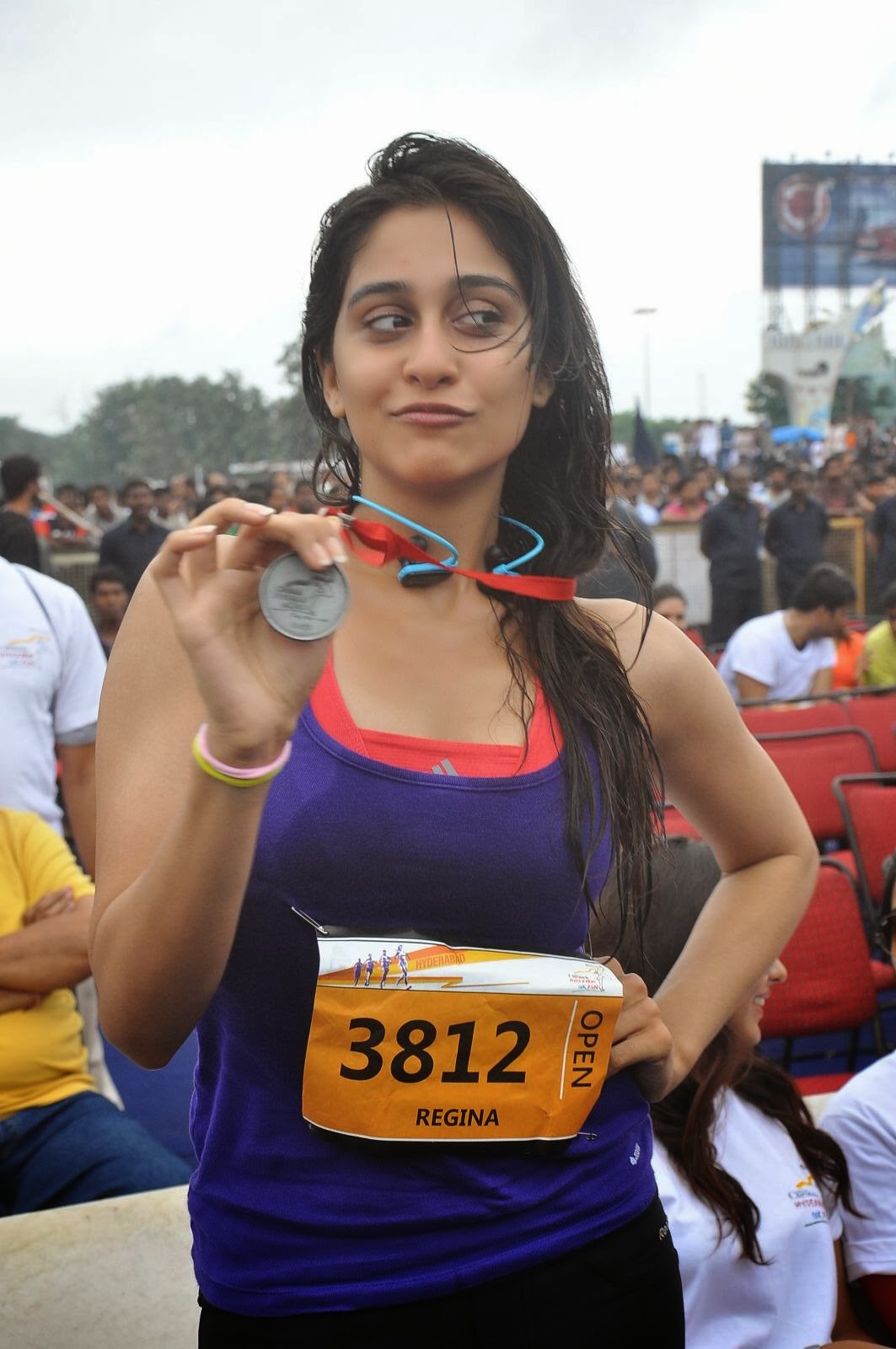 Regina Latest Photos in Tights at Hyderabad 10K Run - Hot PHOTOSHOOT ...