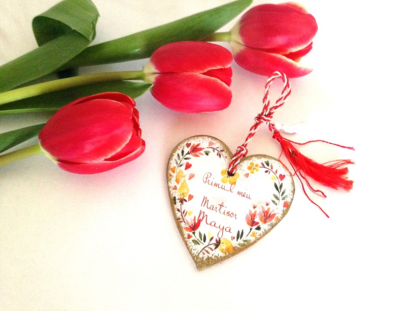 Primul meu Martisor inima personalizata - Le Cose Animate