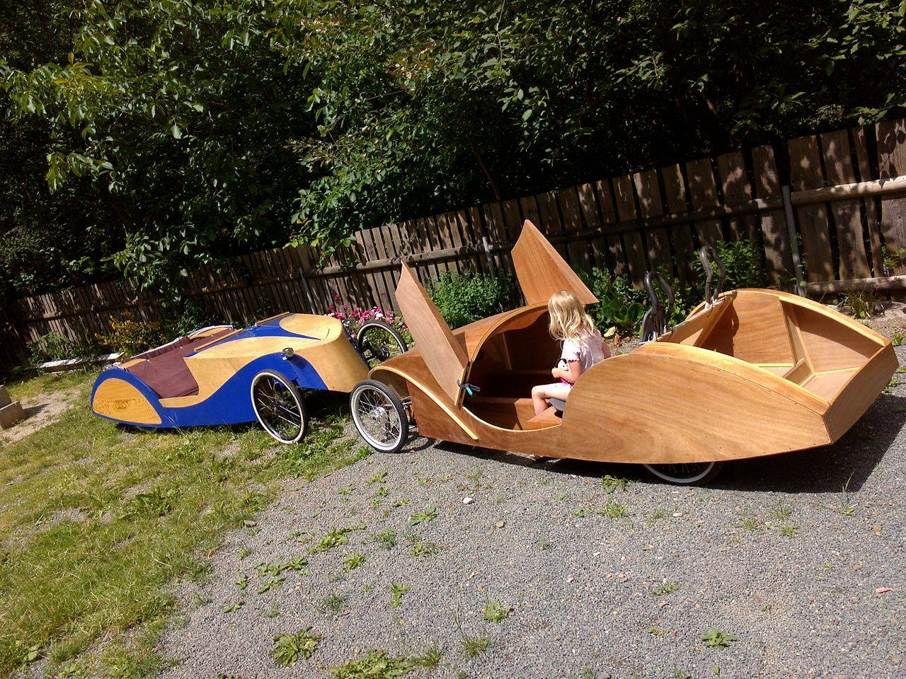 wooden pedalcar: 2016