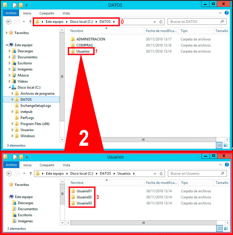 Pantallazos.es: Login Script: Configurar unidades de red para cada ...