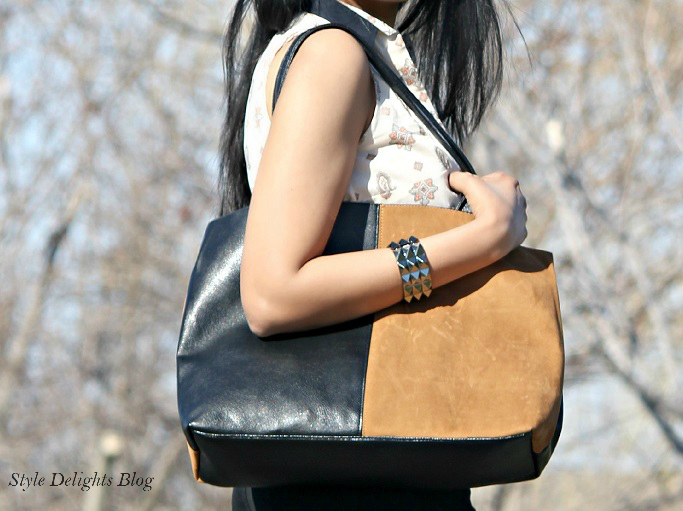 Style-Delights: LookBook: Paisley Shirt, Colorblock Tote And ...