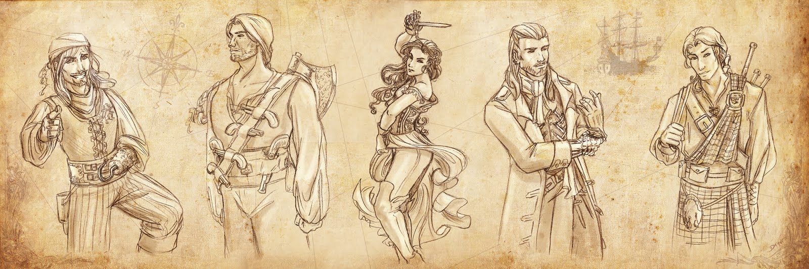 Dandi Desenhos: Personagens de 7th Sea
