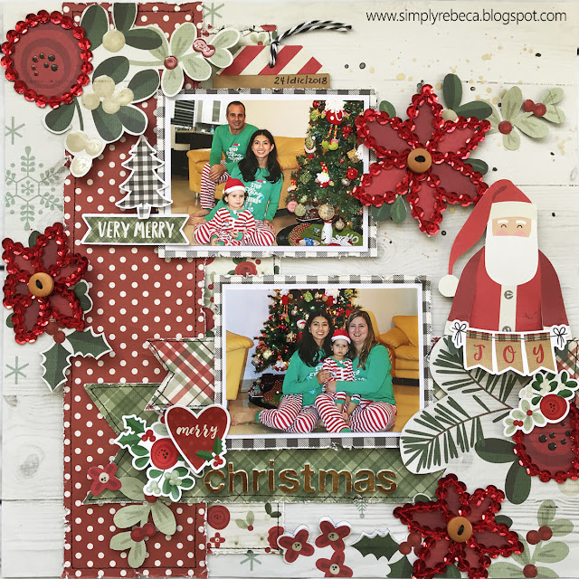 Merry Christmas Layout - Simply Rebeca