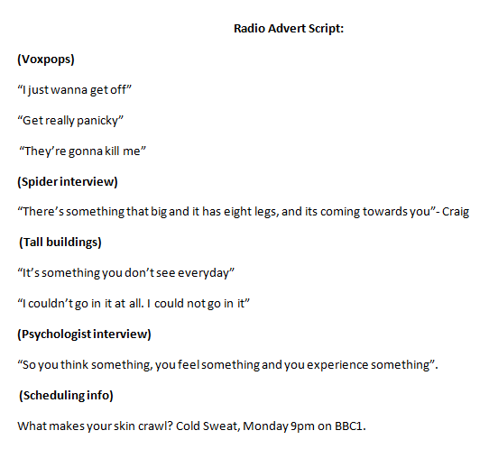 Rebecca Pilling: Radio Advert Script