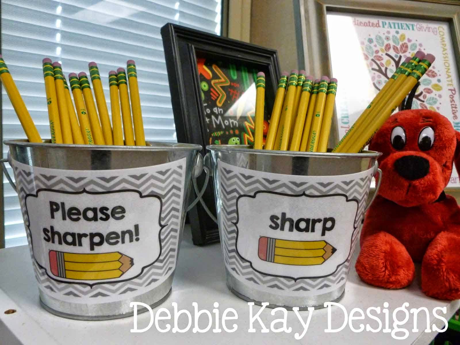 debbie kay designs: Pencil Labels FREEBIE