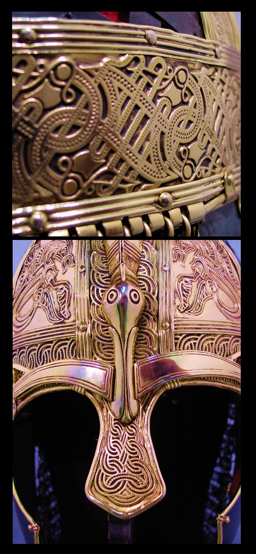 Diligent Dwarves: Things I've made: Tale of the two Vendel helmets