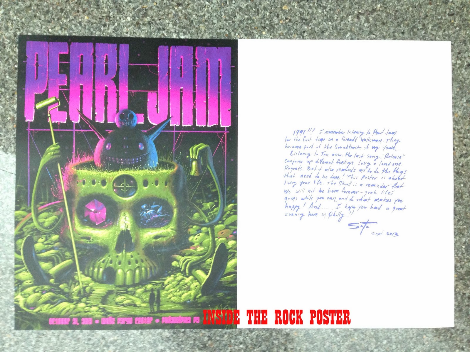 INSIDE THE ROCK POSTER FRAME BLOG: Pearl Jam Philadelphia Poster by ...
