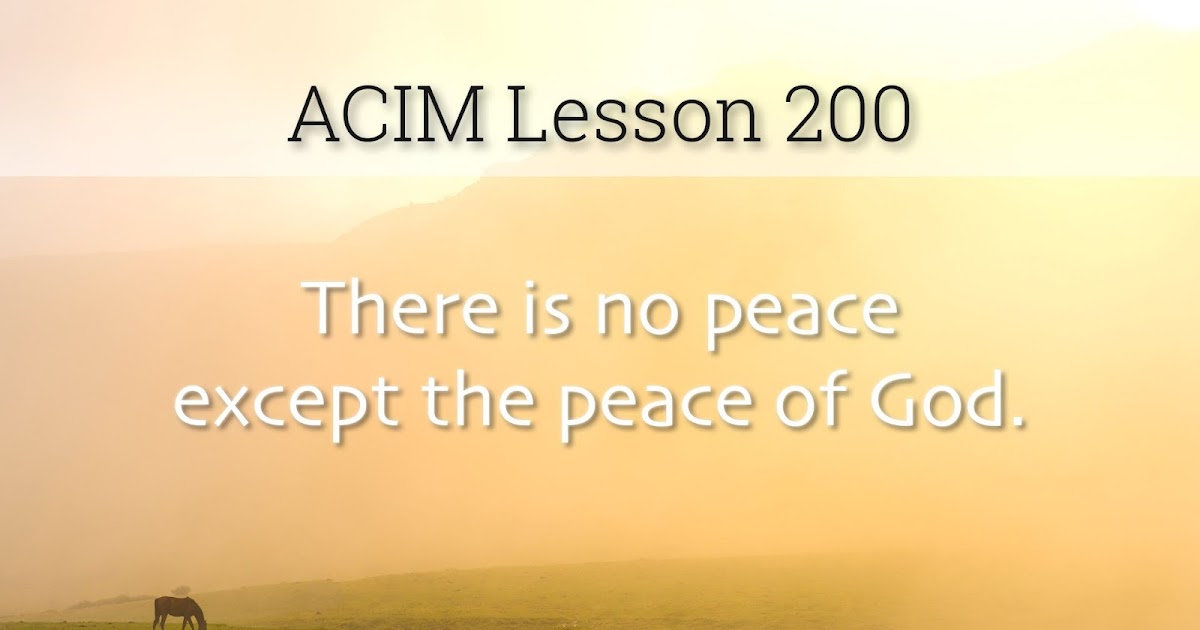 Miracle Life: ACIM Workbook Lesson 200