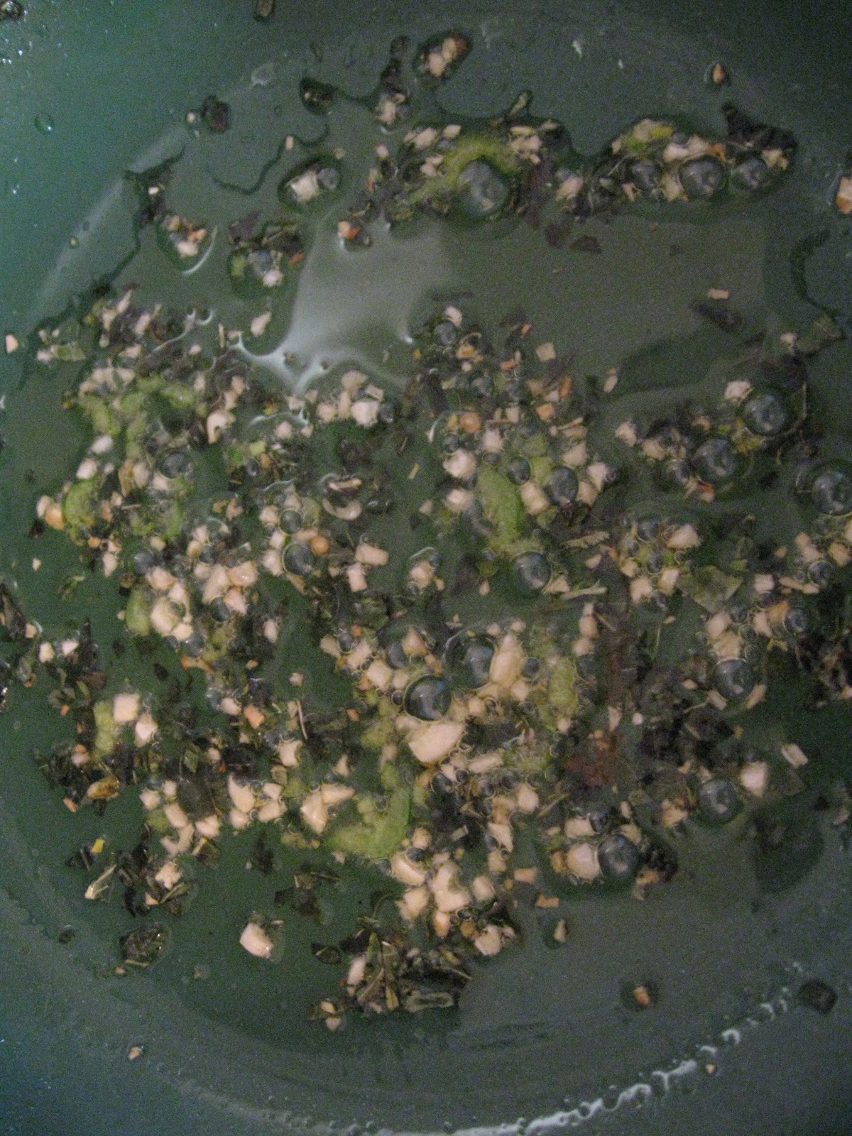 Just Cooking!: Angry Shrimp with Garlic, Chili, Basil Oil