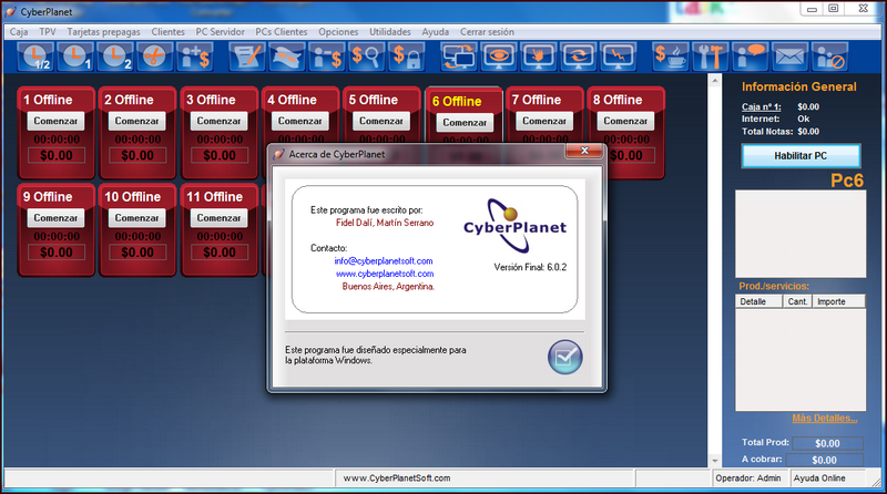 Control Profesional de Cyber Cyberplanet, con Licenciamiento Incluido ...
