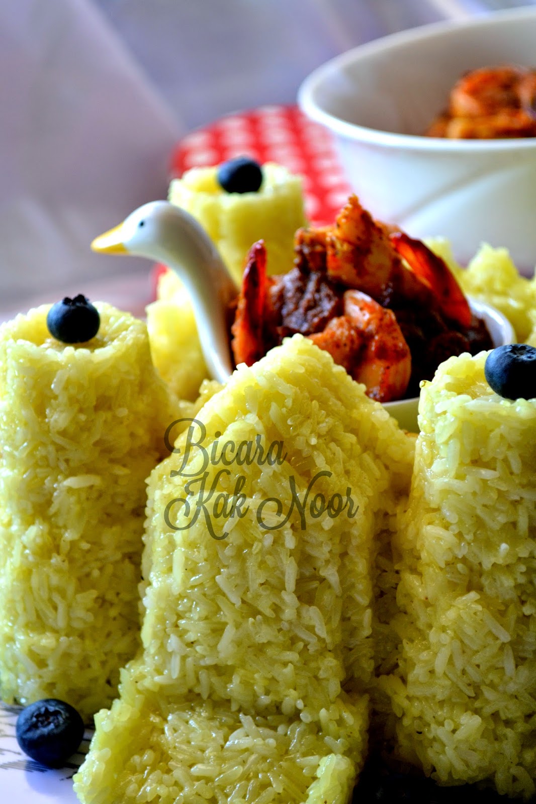 Resepi Castle Pulut Kuning & Rendang Sodang - Dapur Kak Noor