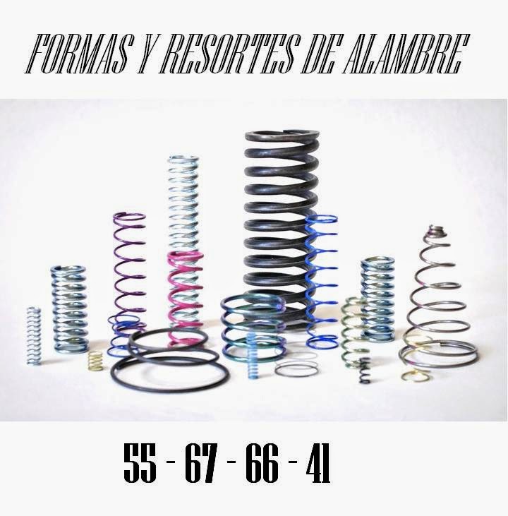 FORMAS Y RESORTES DE ALAMBRE: Formas y Resortes de Alambre