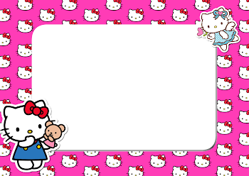 Hello Kitty PNG Frame03 - Printable PNG Frames | Cartoon Character PNG ...