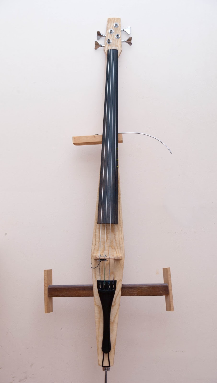 DIY FUNWORKS: Updates DIY Electric Cello - adjustments for upper positions.