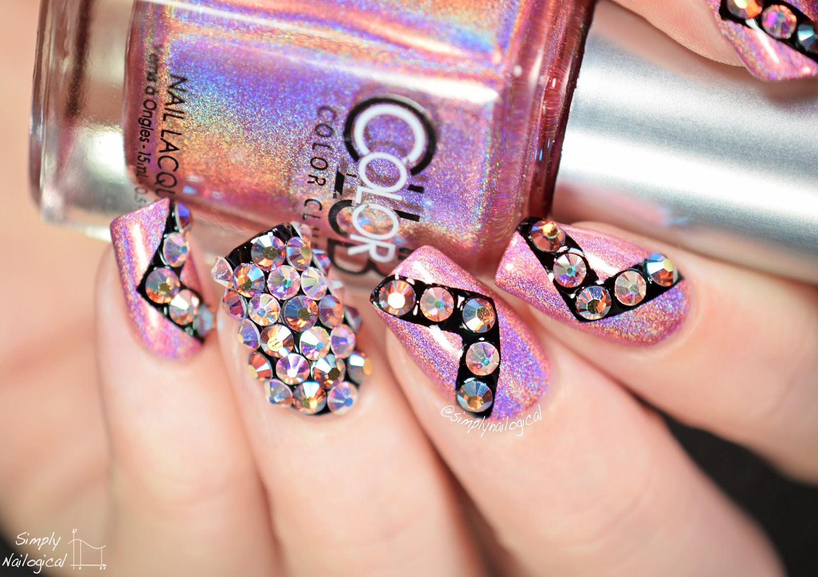 Simply Nailogical: Crystal bling nails with the Crystal Katana