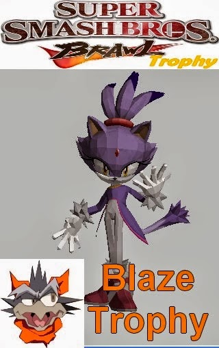 download papercraft SSBB - Blaze Trophy Papercraft ~ paperclif best ...