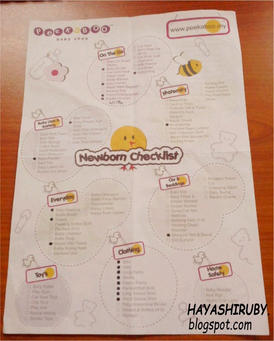 ♥ Hayashi Ruby ♥: 开始准备婴儿用品咯！！