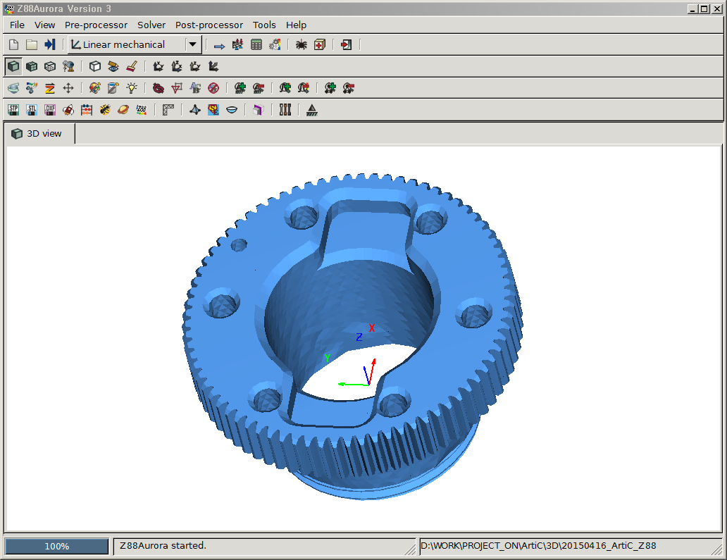 Dymaxion.Kim: Open Source CAE Toolchain 4 - Z88 Aurora
