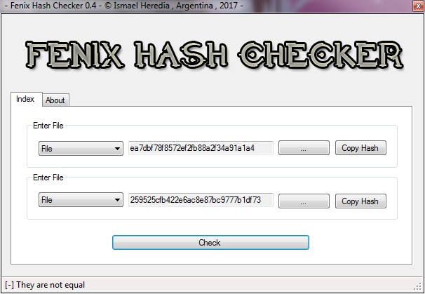 GitHub - IsmaelHeredia/Fenix_Hash_Checker: A simple to use application dedicated to calculating ...