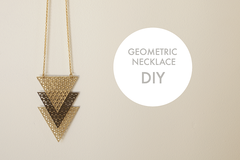 Geometric Necklace DIY — Sincerely, Kinsey