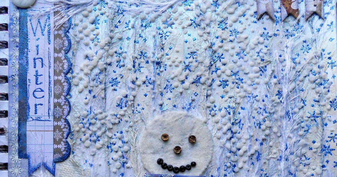 FotoBella: Winter Art Journal Page