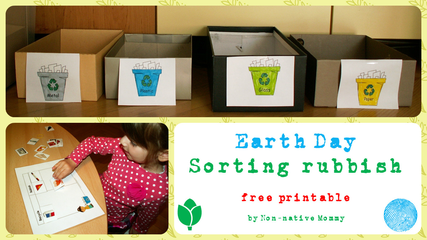 Non-native Mommy: Sorting rubbish - free printable