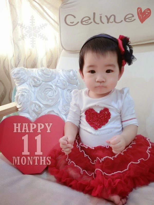 Baby Celine Happy 11 months old! - crystal ♥