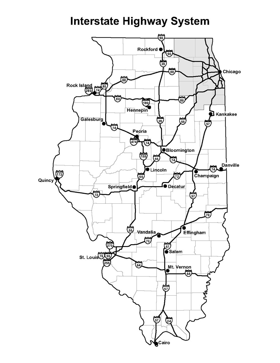 Chicago - City of Big Shoulders: Interstate Highways