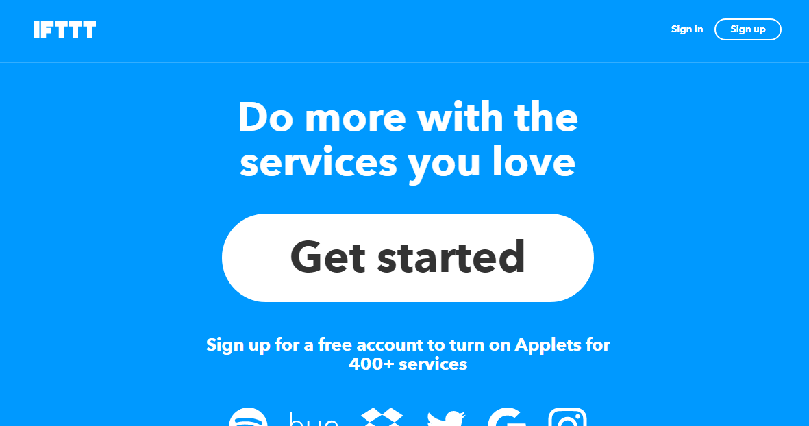 IFTTT button with NodeMCU
